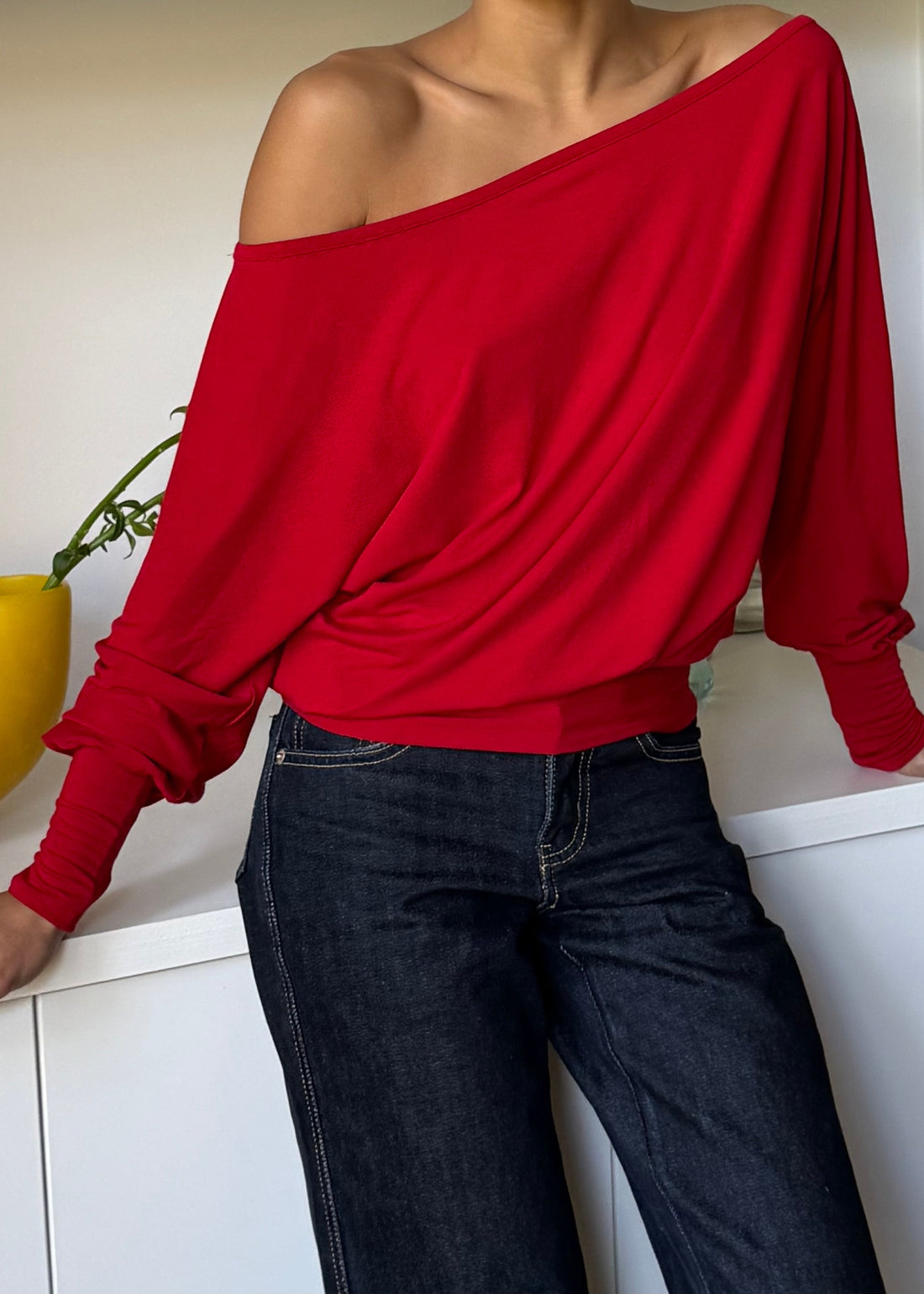Bamboo Slouch top - Scarlet – Odysseus&Penelope